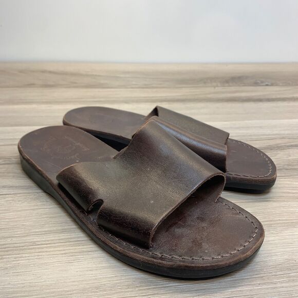 Jerusalem Sandals | Shoes | Jerusalem The Good Shepherd Leather Slide ...